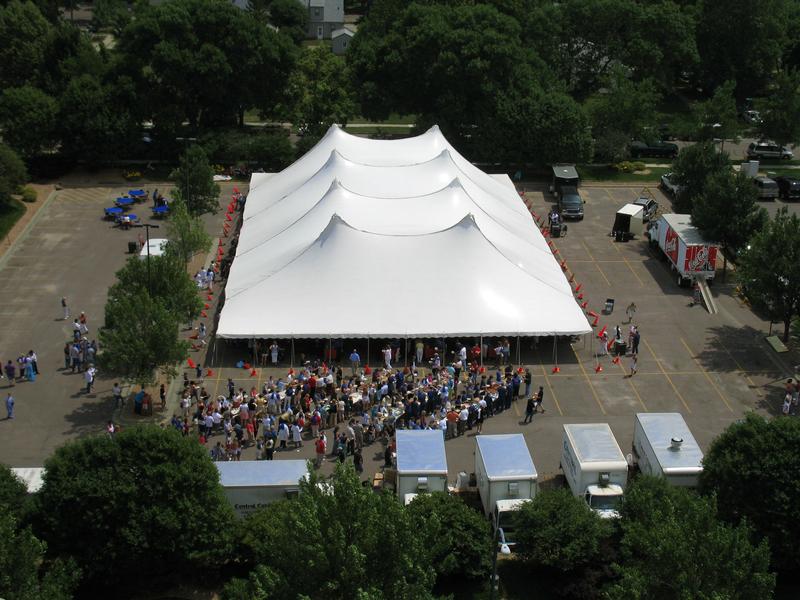 100' Wide Rope & Pole Tent | Rental Reception Party Banquet | Ultimate ...